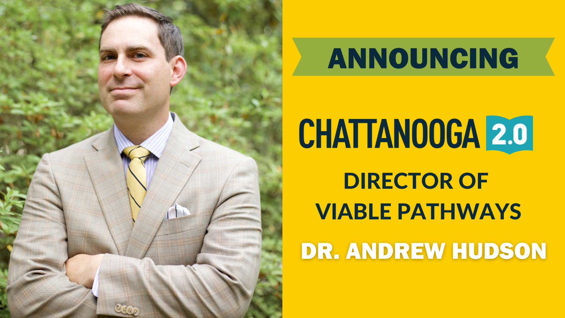 Welcome Our New Team Member, Dr. Andrew Hudson! | Chattanooga 2.0